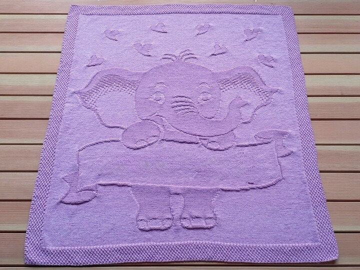 Elephant Baby Blanket – Knitcy