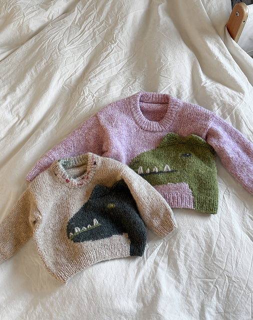 Dinosaur Sweater Knitting Pattern – Knitcy